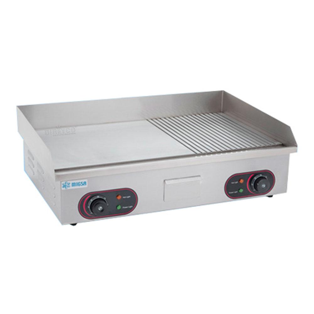 Migsa BN-822B Plancha grill mitad lisa y mitad acanalada electrica ...